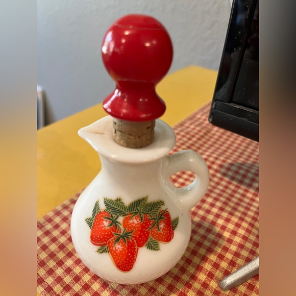 Avon | Accents | Vintage Avon Strawberry And Cream Bottle With Red ...